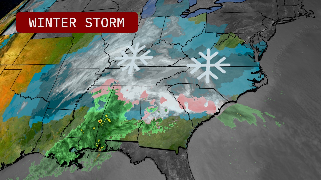 Winter Storm Cora A Lingering Snow, Ice Threat In The Southeast ...