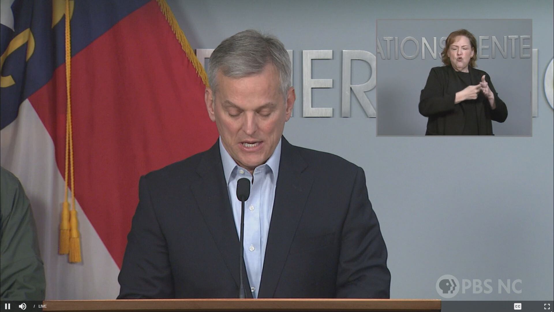 Governor Stein holds press conference ahead of Winter storm in North ...