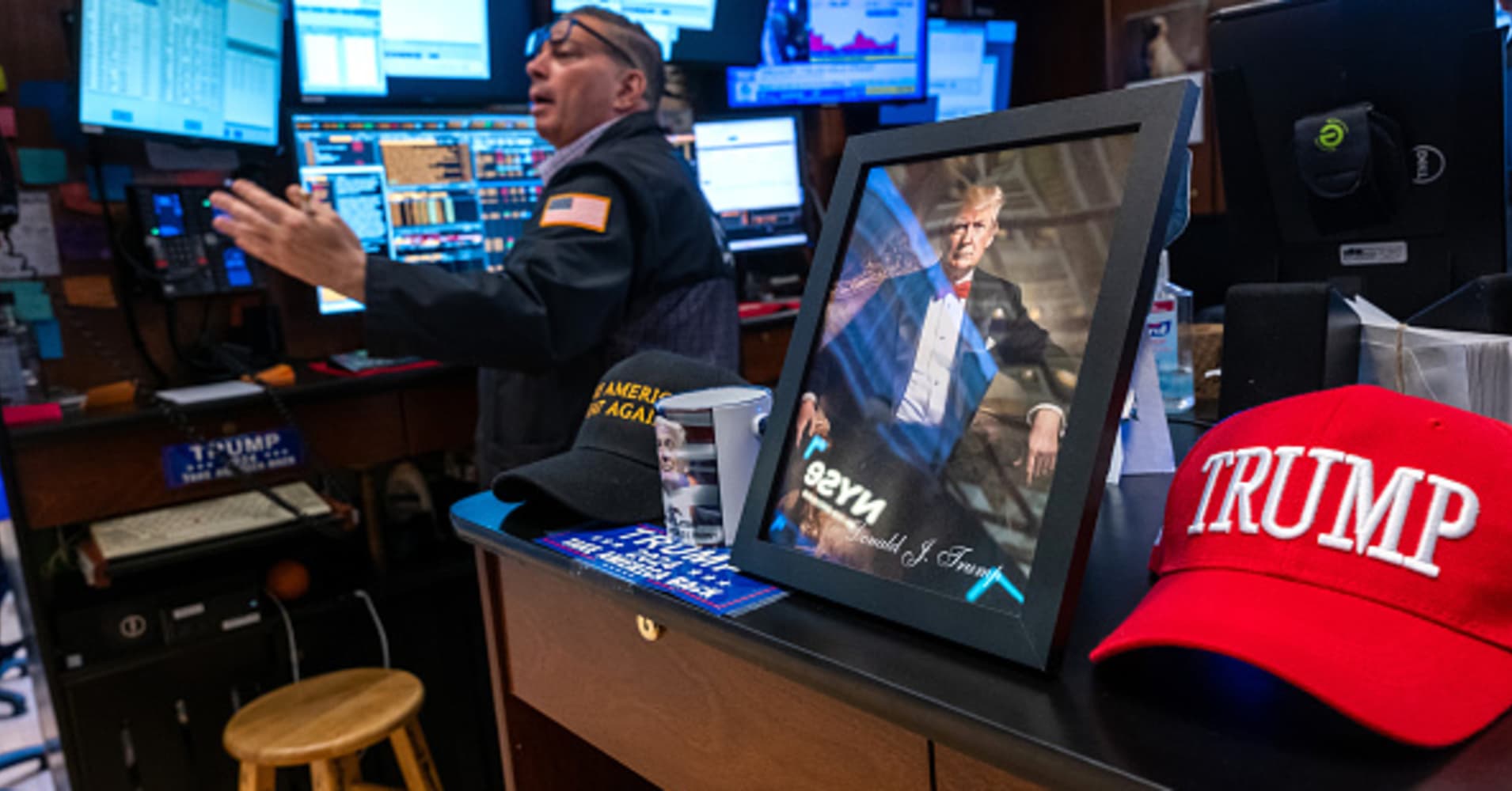 Stock market gain that followed Trump's election win is close to being ...