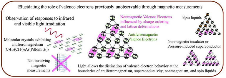 Valence electrons' role in magnetism of molecular crystals explored