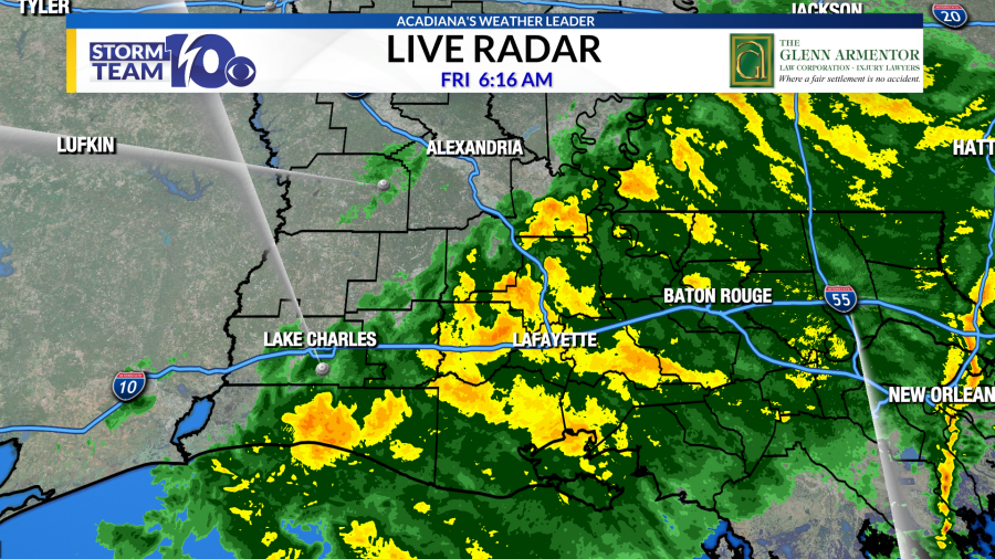 A rainy and cold Friday morning in Acadiana