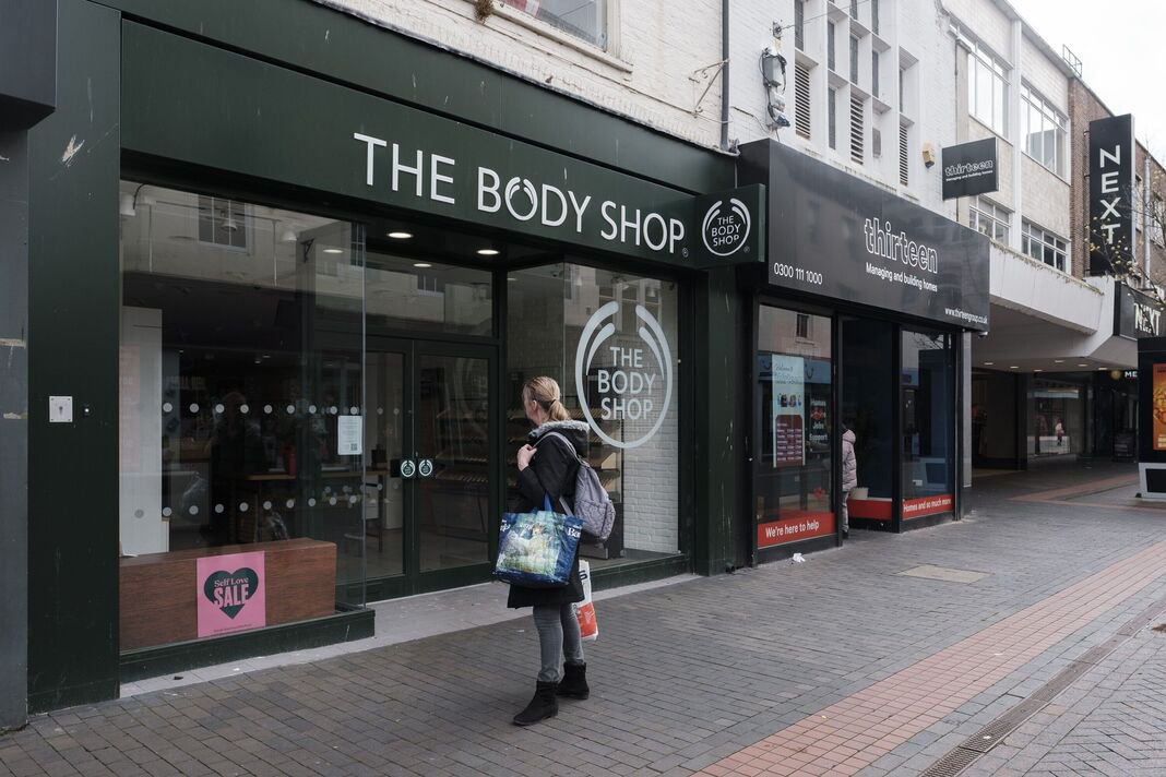 Map shows the full list of five Body Shop stores closing down