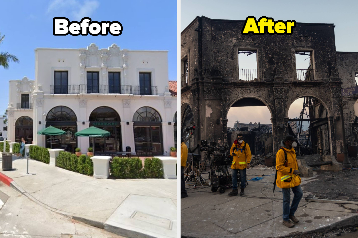 23 Before And After Photos That Show The Devastating Damage Of The LA Fires