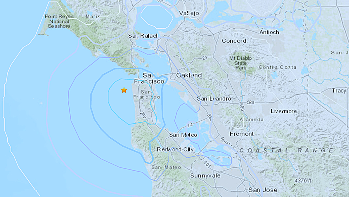 3.7 magnitude earthquake, several aftershocks strike in San Francisco