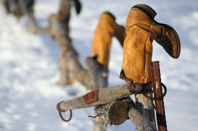 If you see a boot on a fence, here’s what it means