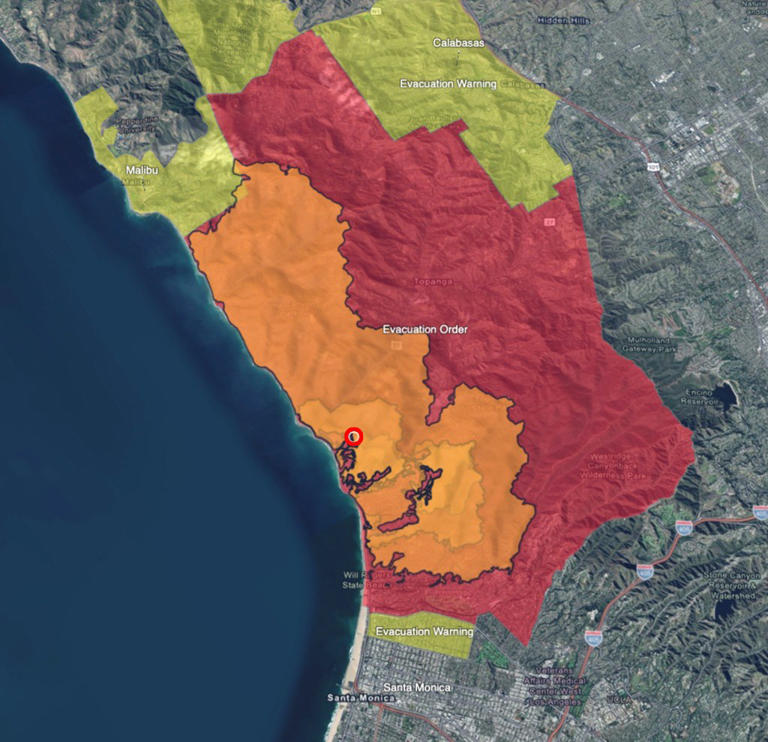 The LA home where Matthew Perry died has survived the wildfires thanks ...