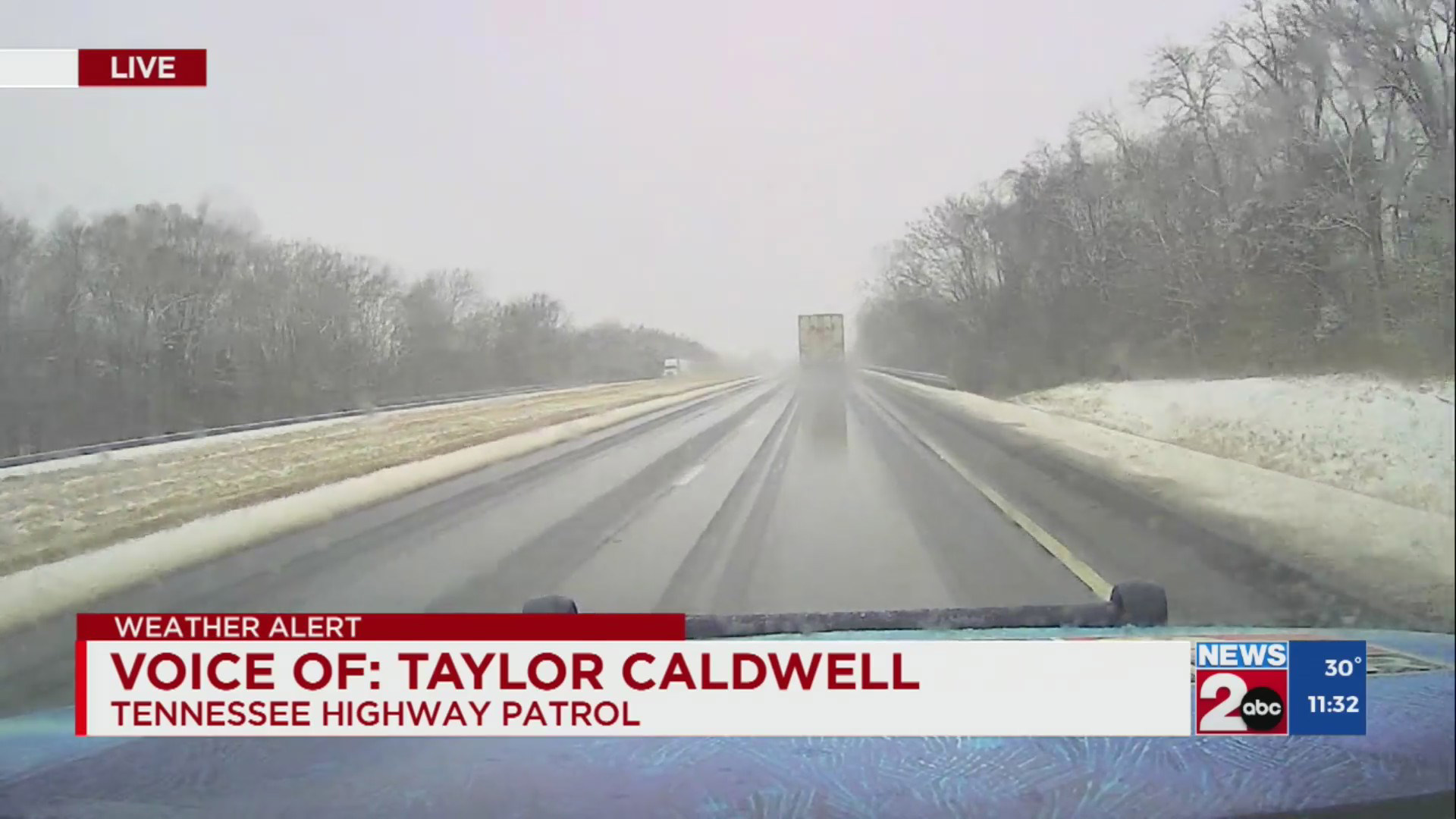THP trooper speaks on road conditions amid winter storm THP trooper speaks on road conditions amid winter storm