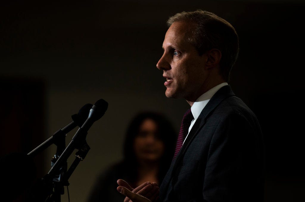 Secretary of State Steve Simon addresses House Leaders ahead of what ...