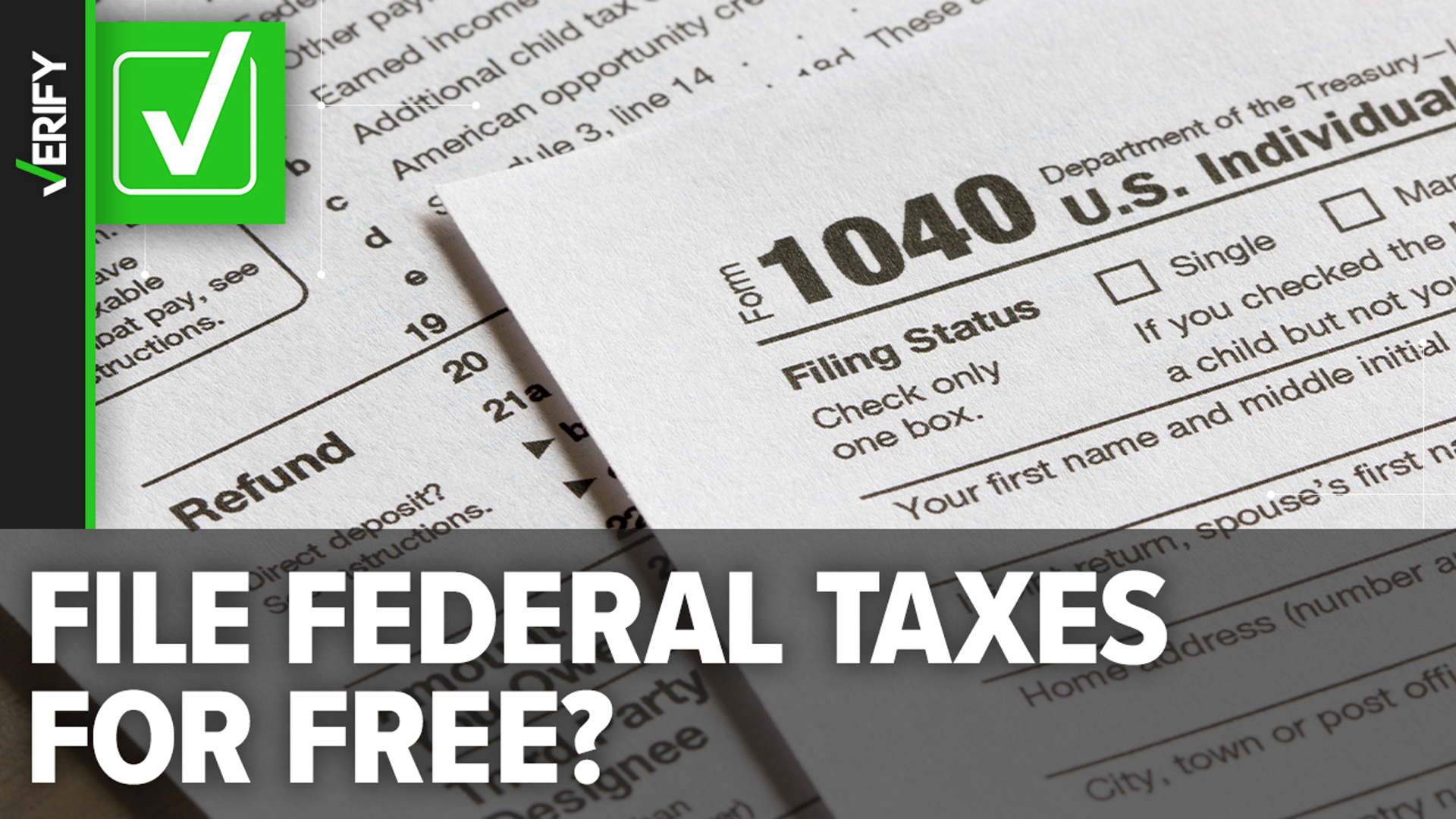Your federal taxes can be filed for free