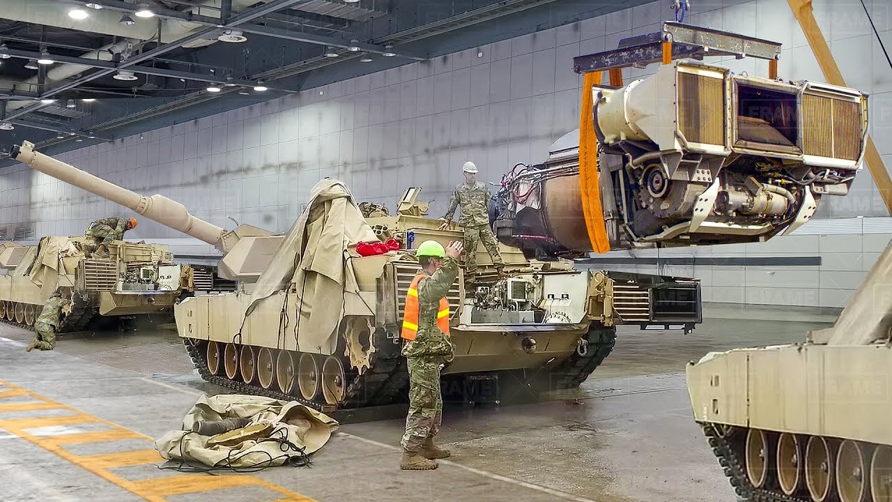 How US Army Repairs Their Powerful Tanks Inside Massive Facility
