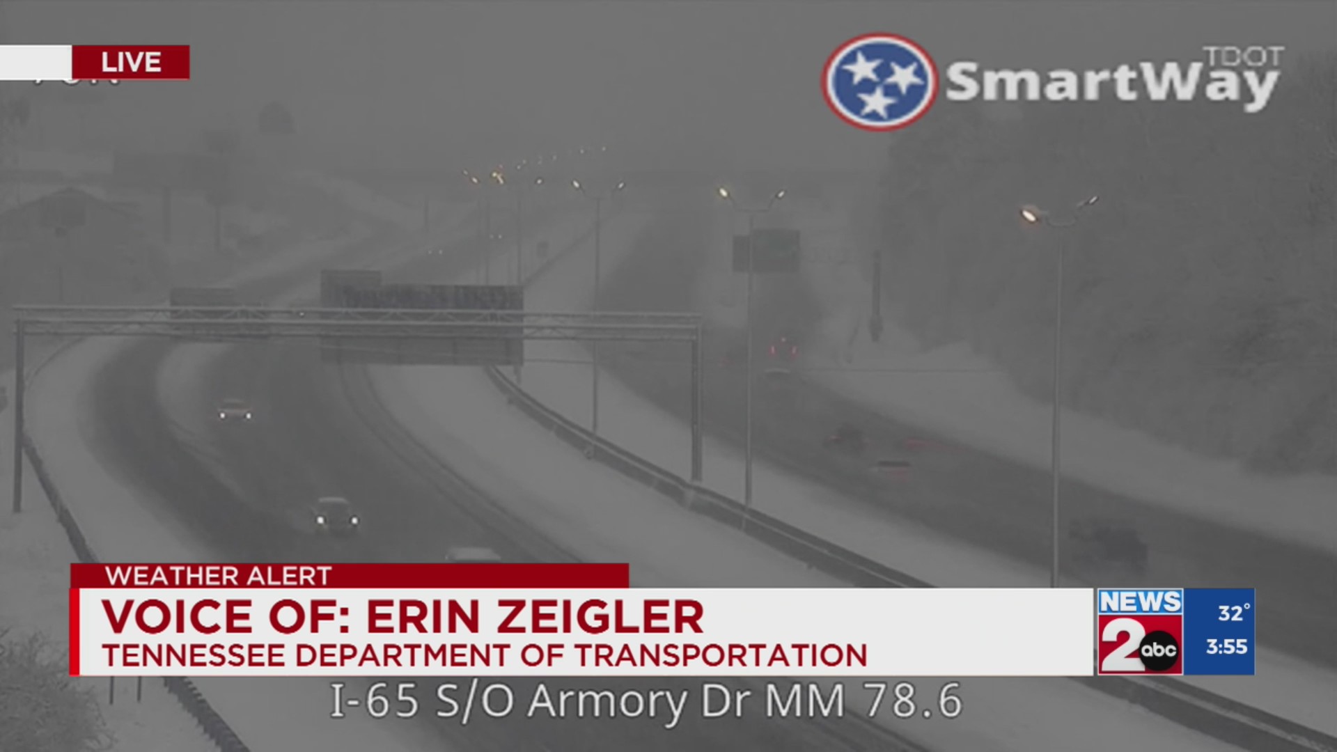 TDOT shares update on Middle TN road conditions