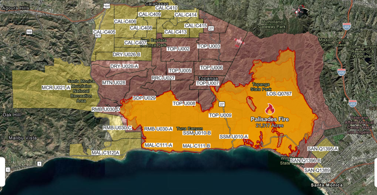 Where are mandatory evacuation orders for California wildfires? See maps