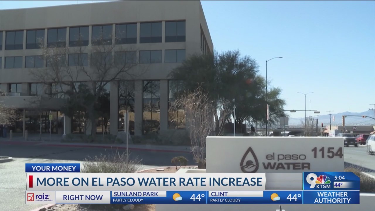 El Paso Water to implement 7% increase on water bills