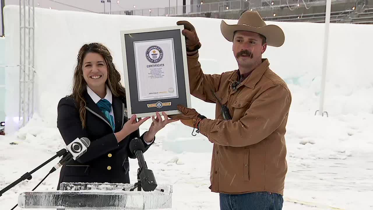 MN Ice Festival ice maze breaks Guinness World Record