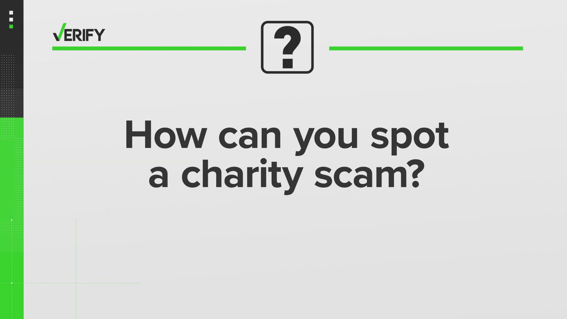 Four ways to identify a charity scam | VERIFY