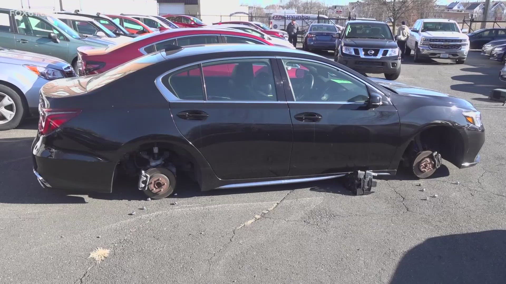 Tires and rims stolen from 3 cars at AK Auto Sales and Repair in New ...