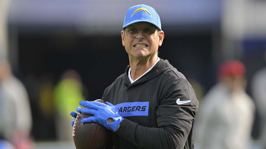 Jim Harbaugh Compares Justin Herbert To Joe Montana Before Houston ...