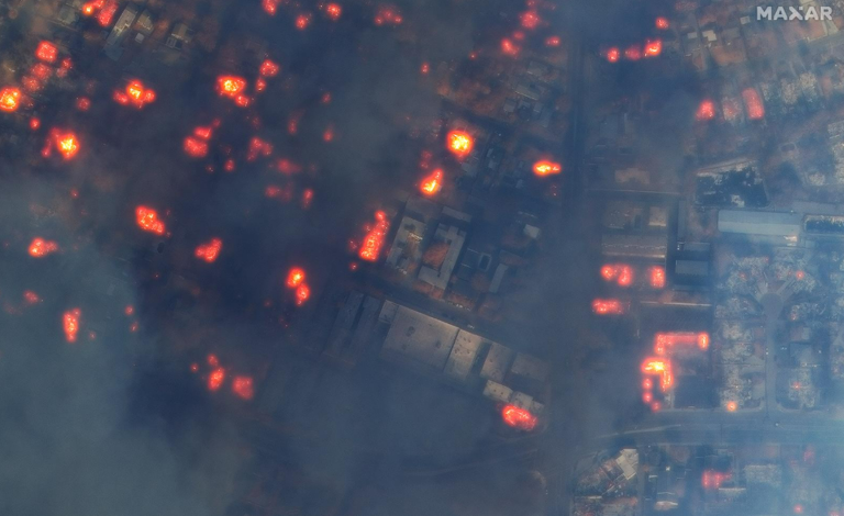 Devastation Of Raging Los Angeles Fires Visible From Space In Satellite