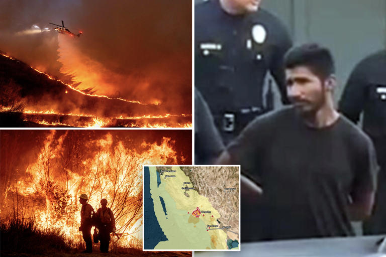 Homeless man with ‘flamethrower’ busted on suspicion of arson near LA’s ...