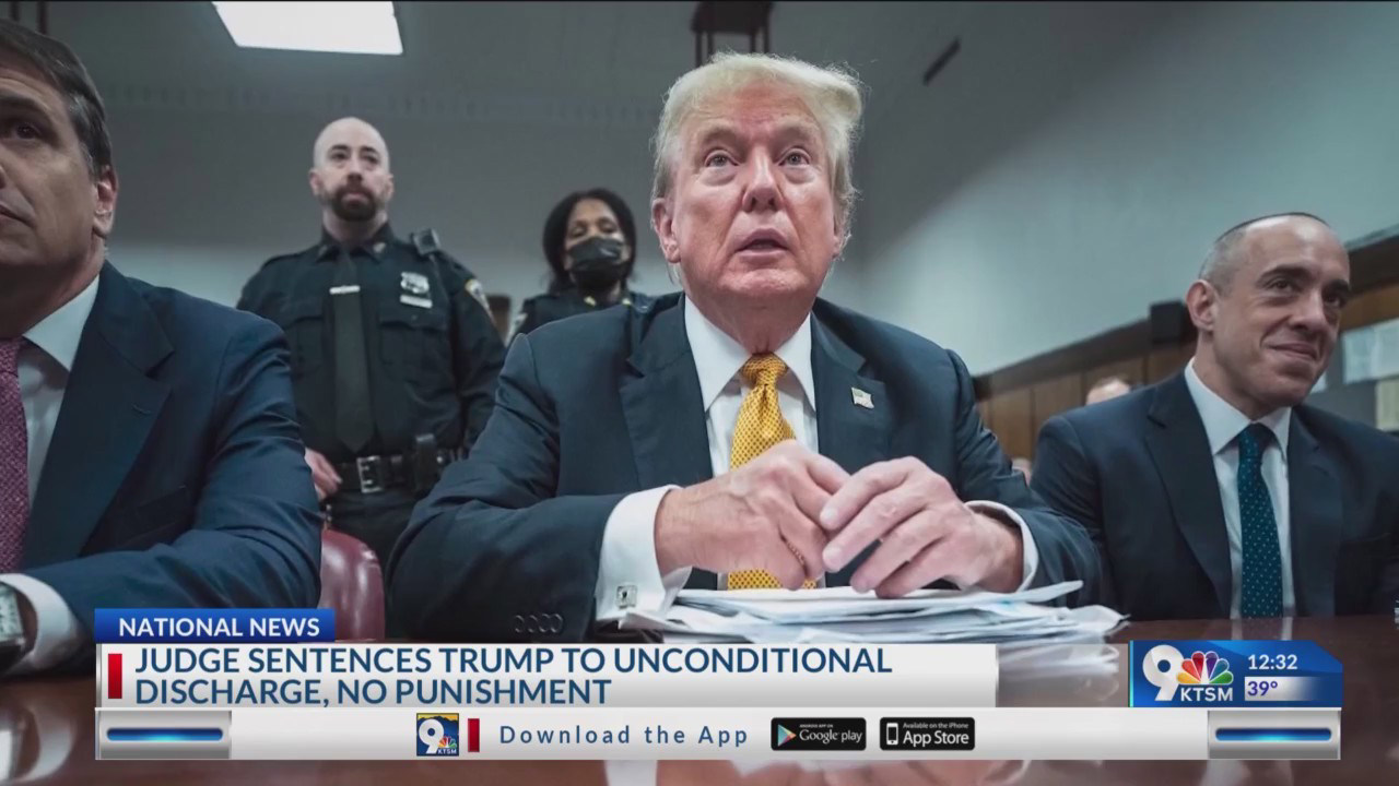 Judge sentences Trump to unconditional discharge, no punishment in hush ... Judge sentences Trump to unconditional discharge, no punishment in hush ...
