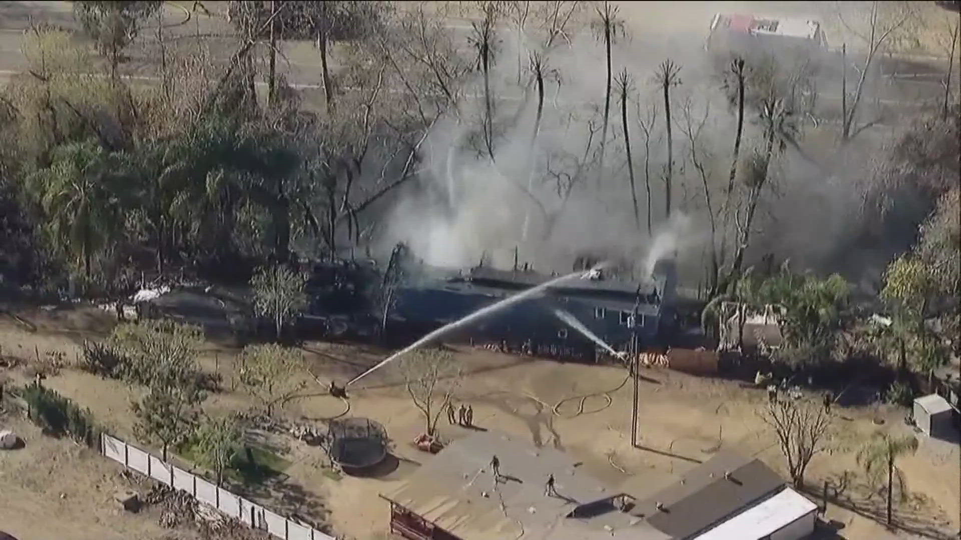 House fire in Fallbrook, public safety power shutoffs resume in San ...