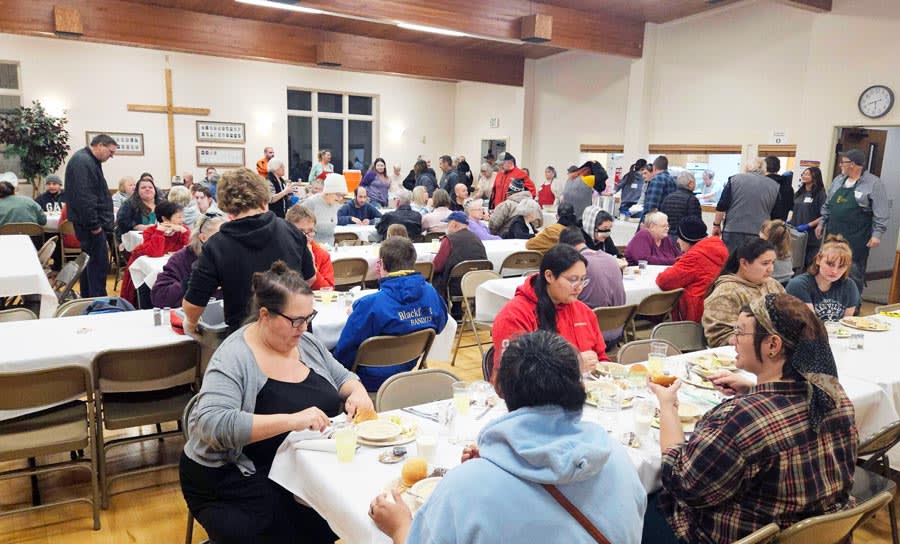 Community Dinner Table returns after holidays and 100,000 meals served