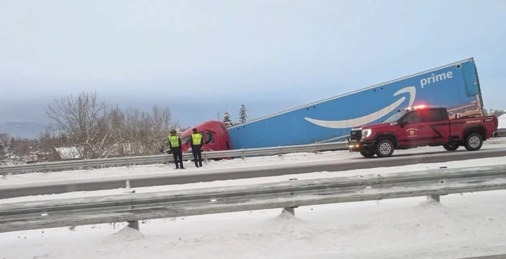 Driving big rigs in Montana winter can be hazardous