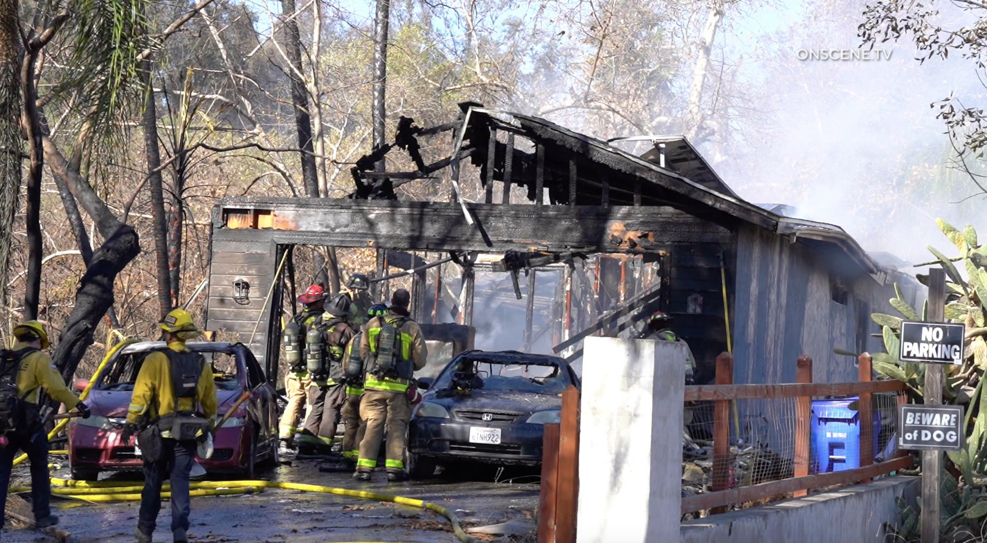 Fallbrook Fire Destroys Home, But Crews Contain Spread to Less Than ...