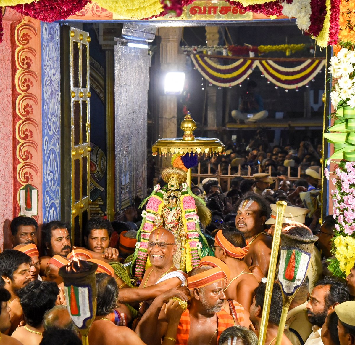 1.5 lakh devotees attend Srirangam temple's paramapada vaasal opening