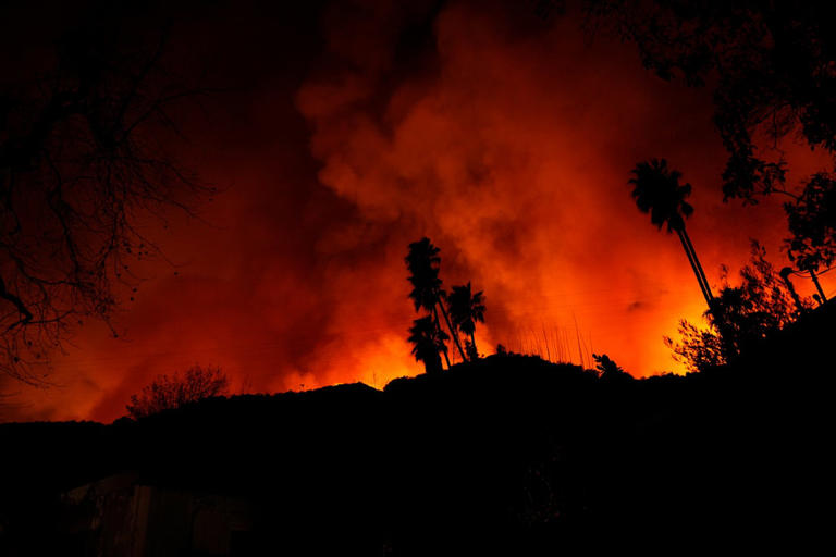 Watch aerial view of California wildfires as flames continue to rage