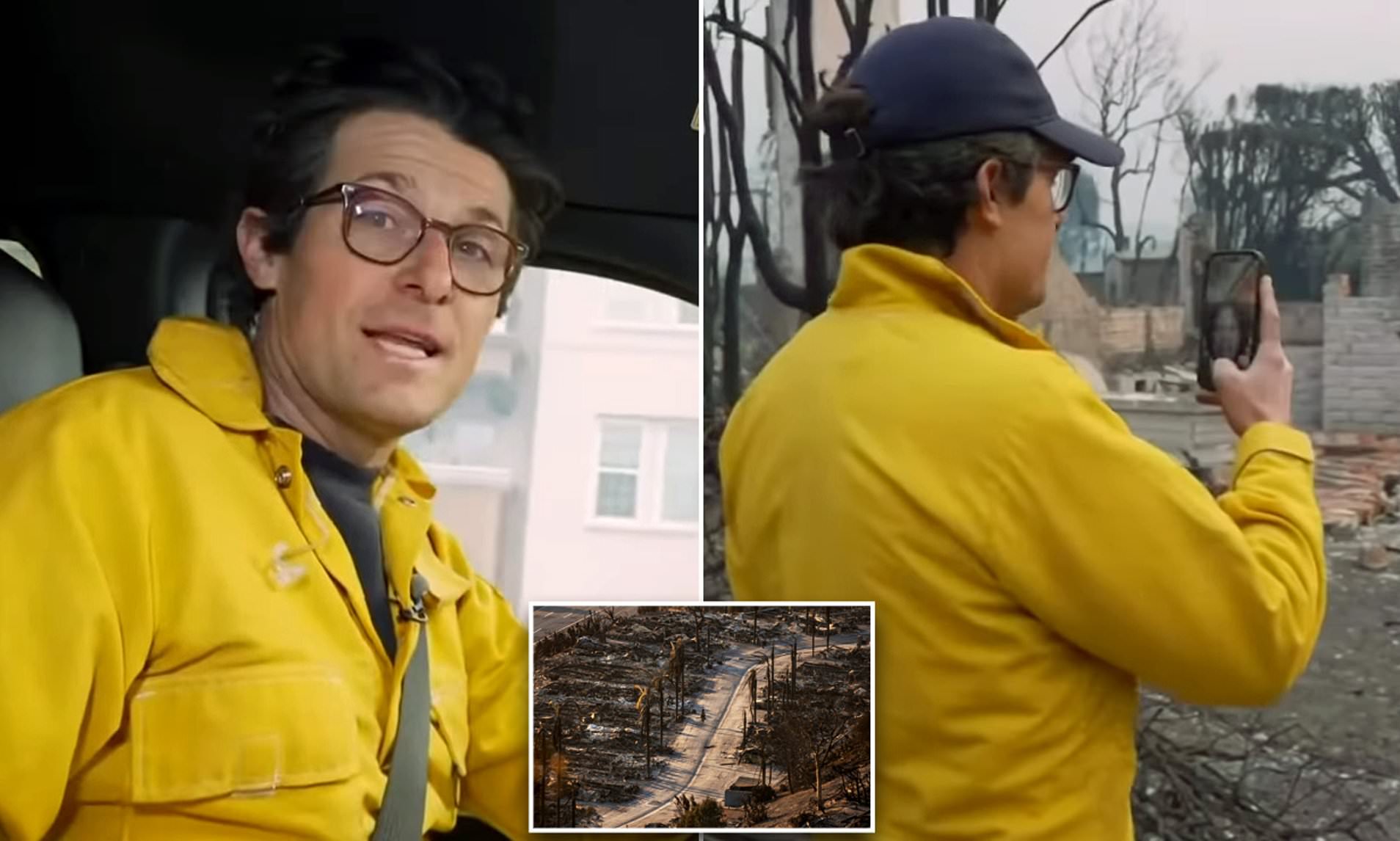 NBC reporter 'breaks fourth-wall' to reveal tragic link to fires