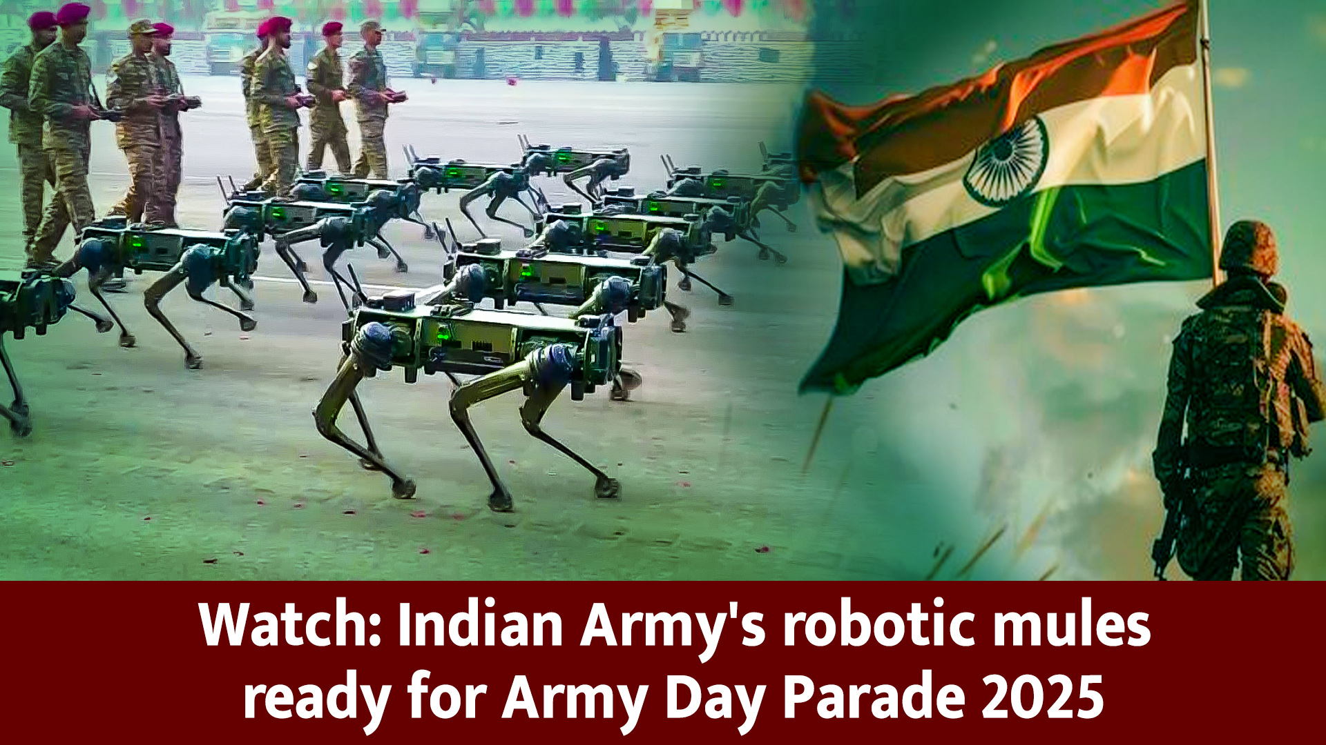 Watch: Indian Army's robotic mules ready for Army Day Parade 2025