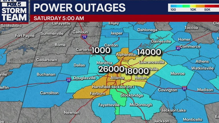 Georgia Power Outages | Power restored to nearly all Atlanta metro ...