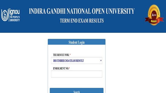 IGNOU December TEE Result 2024 declared at ignou.ac.in, direct link to ...