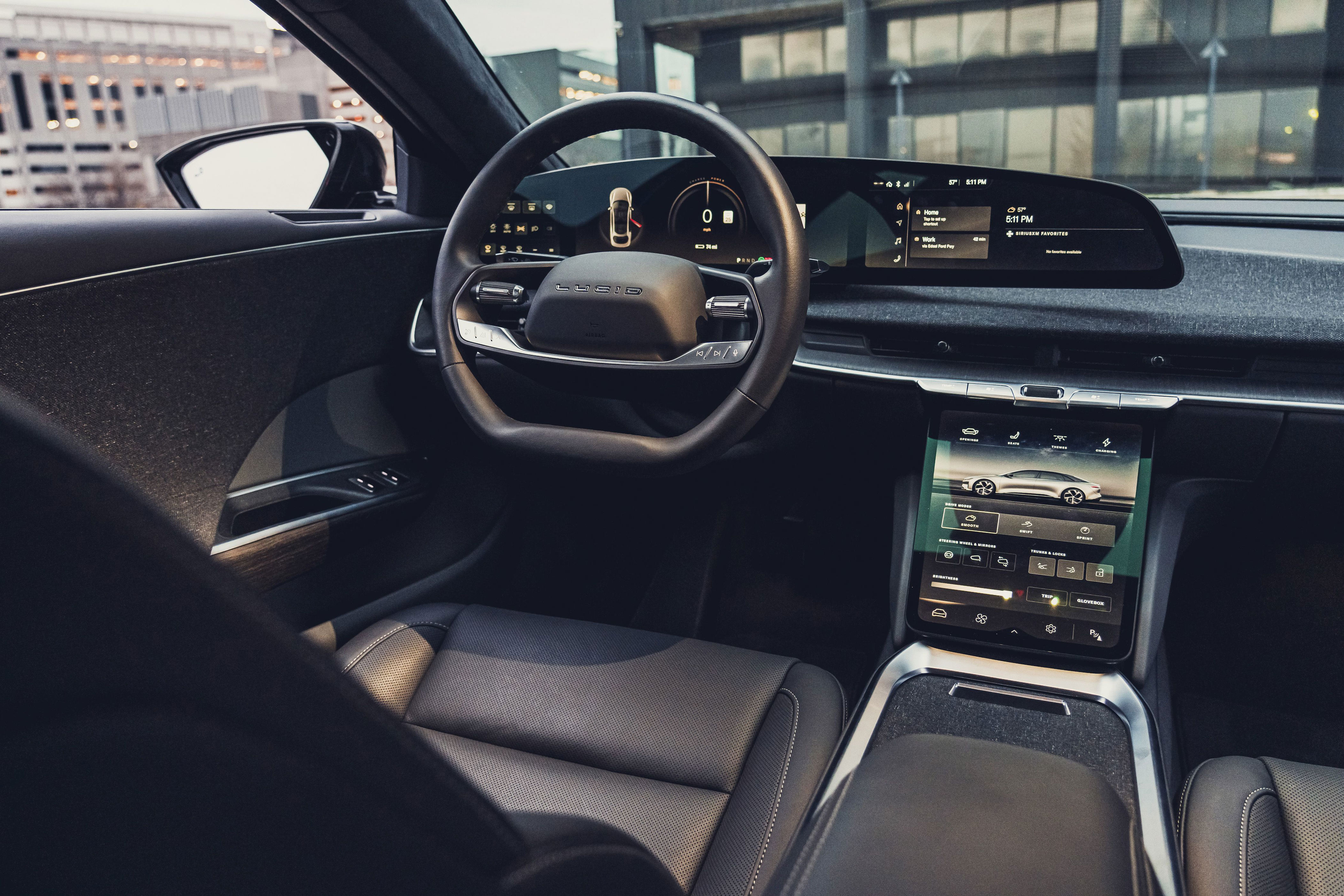 View Interior Photos of the 2024 Lucid Air Pure RWD