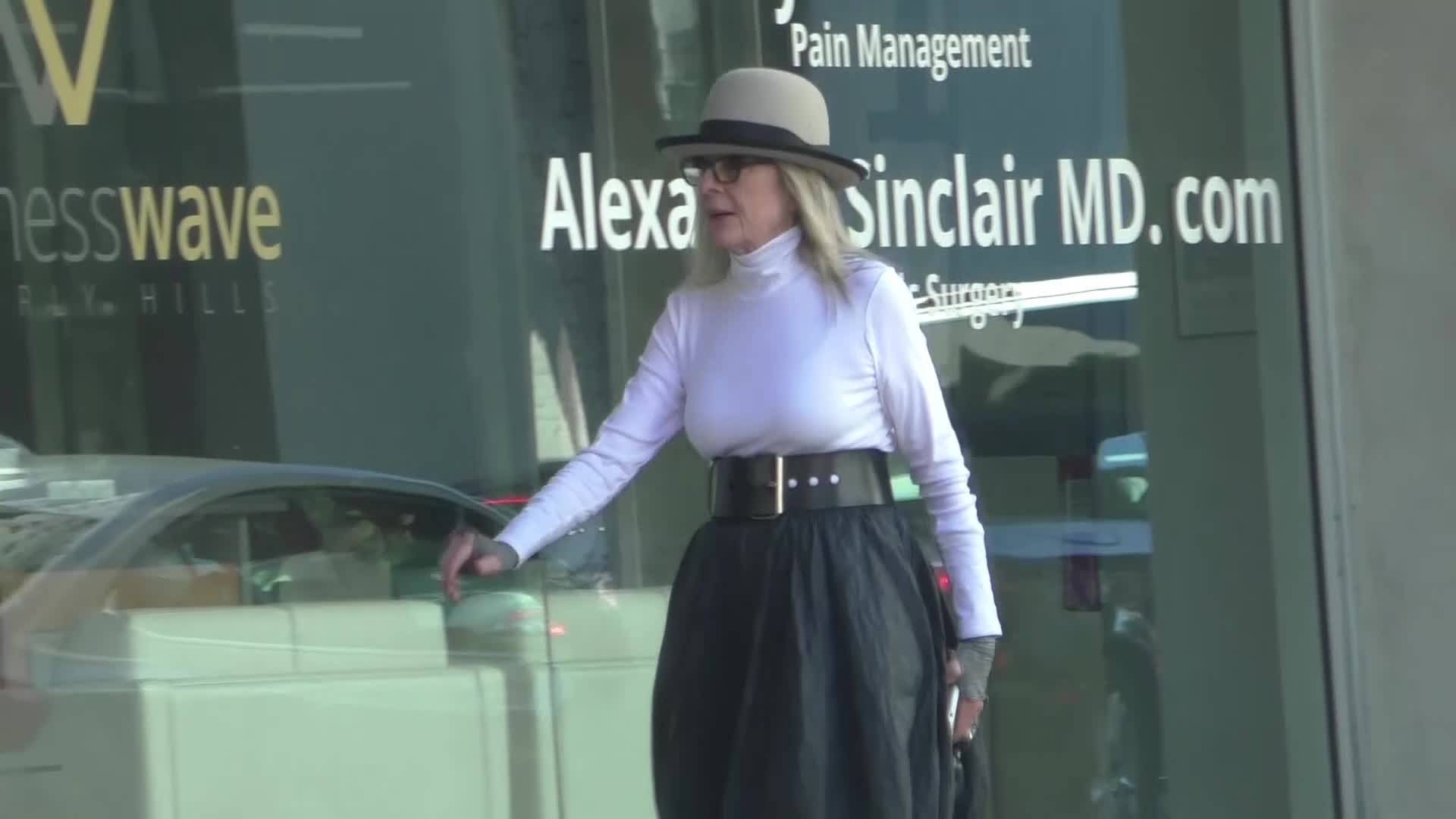 Why Did Diane Keaton Cover Her Neck