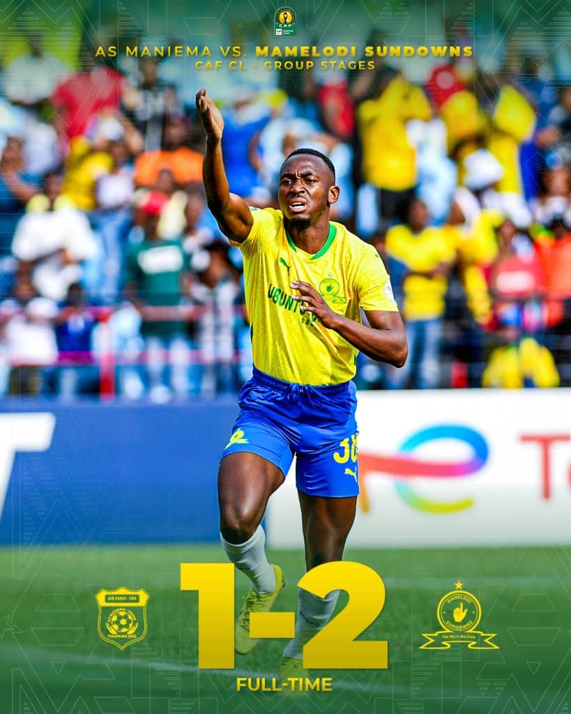 CAFCL: Sundowns Stun Maniema Union with Dramatic Late Winner