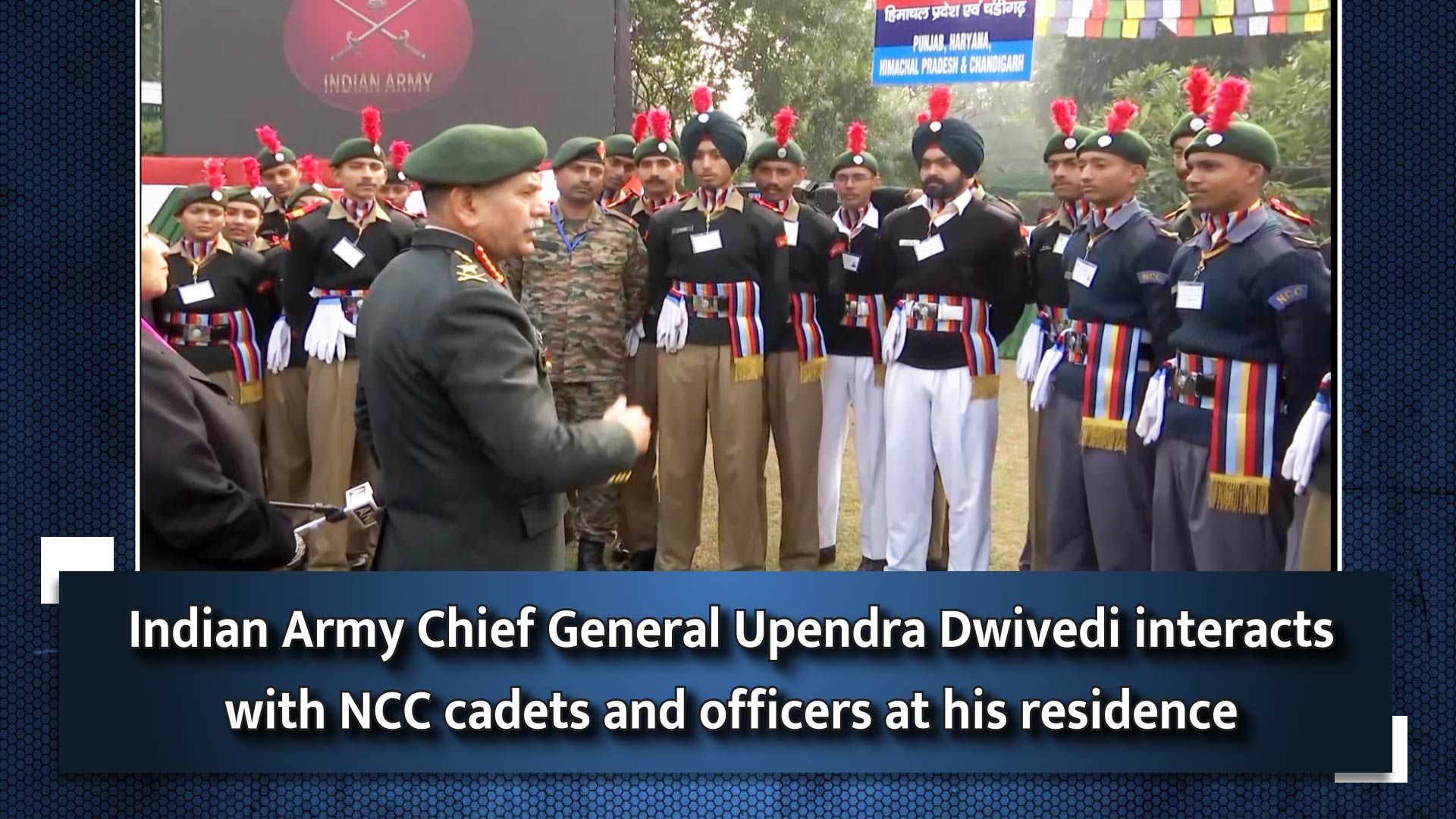 Indian Army Chief General Upendra Dwivedi interacts with NCC cadets and ...