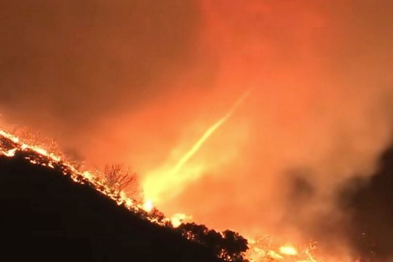 Palisades blaze turns into 'fire tornado' in LA as flames expand east ... Palisades blaze turns into 'fire tornado' in LA as flames expand east ...