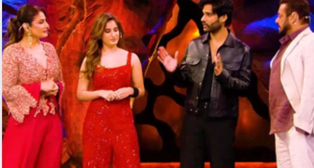 Bigg Boss 18: Raveena Tandon and Salman Khan share nostalgic moment ...