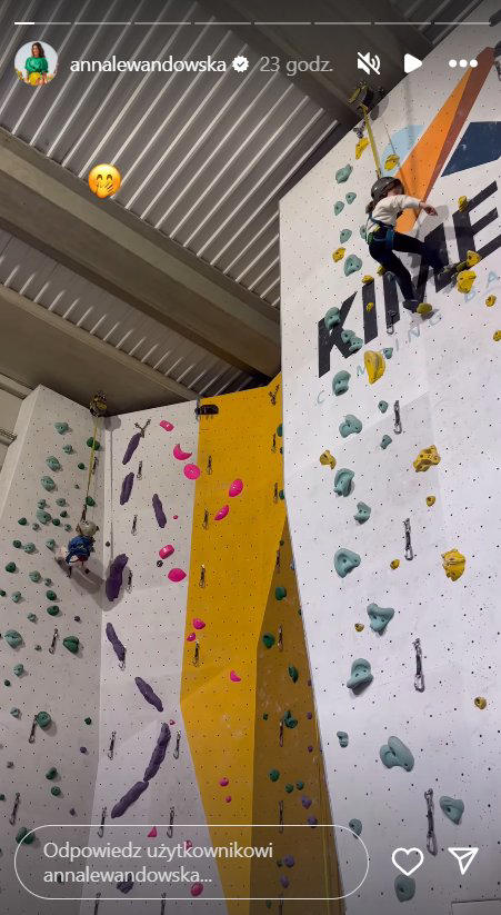 Anna Lewandowska zabrała córki na ściankę wspinaczkową. Pokazała, jak ...