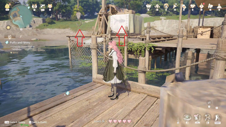 Infinity Nikki - How To Complete Forced Perspective: Catching a Big Fish