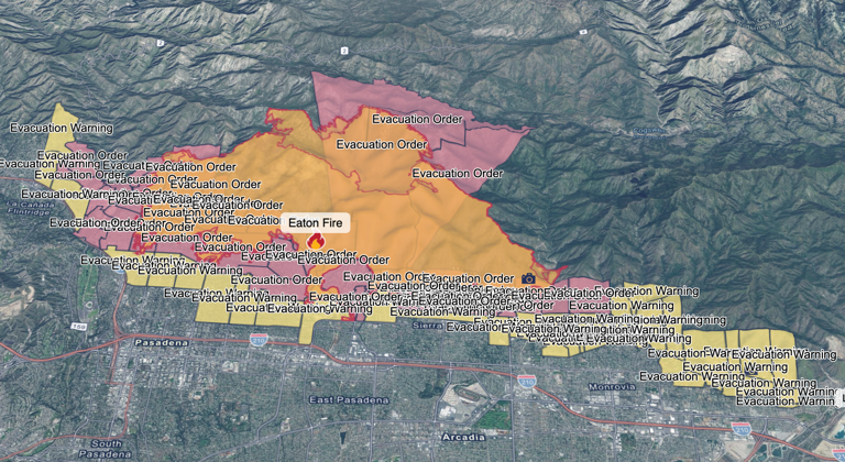 Eaton Fire Burns 14,117 Acres As Crews Gain Some Ground: 'Warzone'