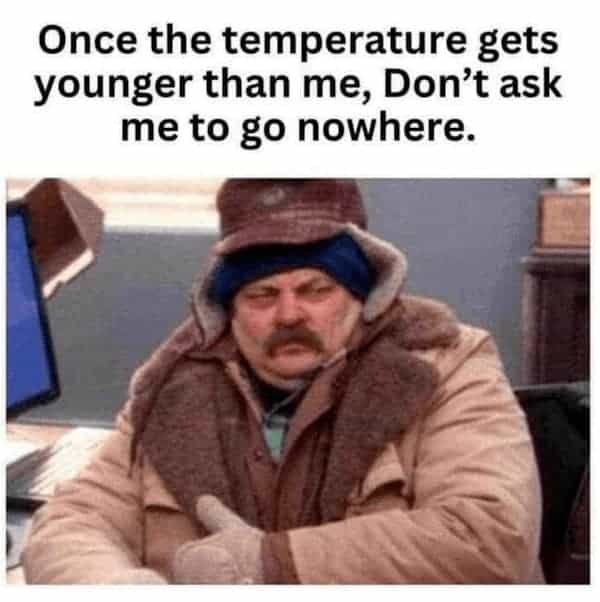 39 Funniest Cold Weather Memes For People Who Are One Shiver Away From ...