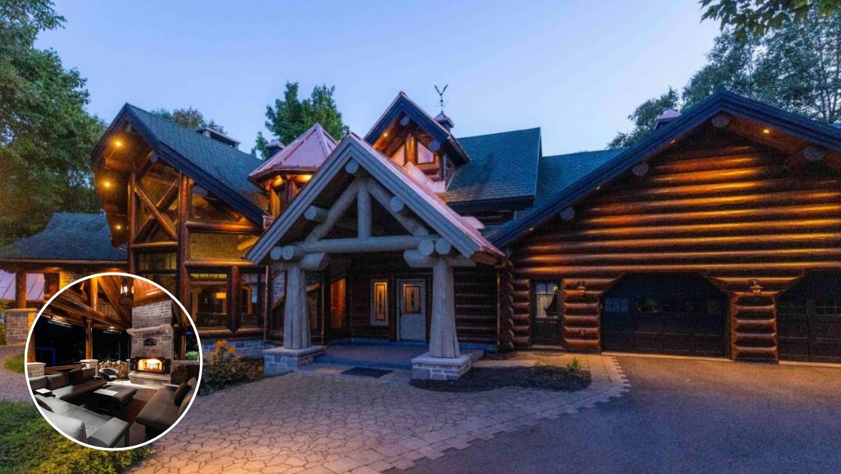 $12M for this incredible log home