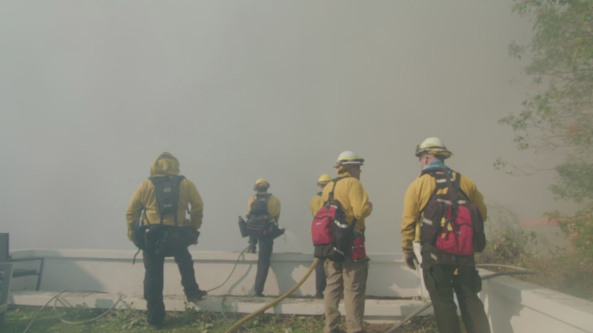 A day with Washington firefighters battling Los Angeles wildfires