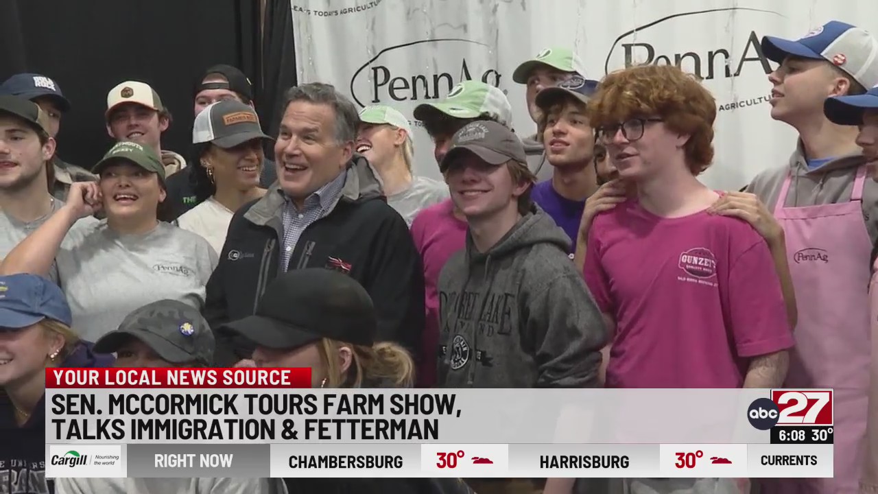 Senator McCormick tours Pennsylvania Farm Show, talks immigration and ...