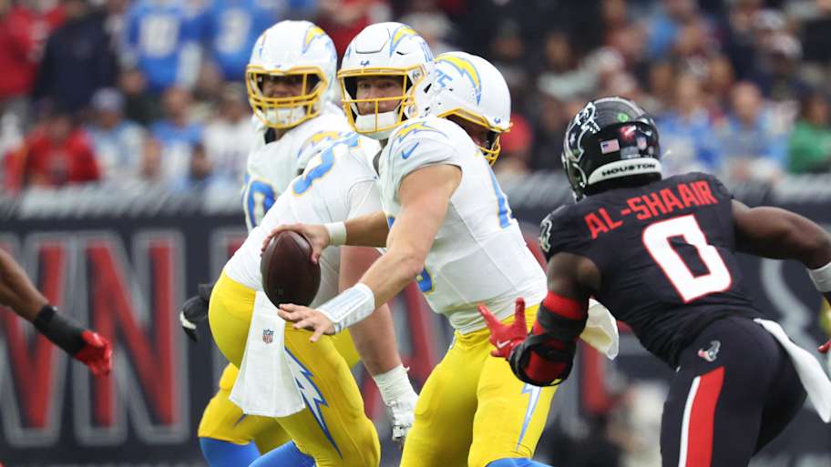 Chargers' Justin Herbert struggling with playoff demons vs Texans