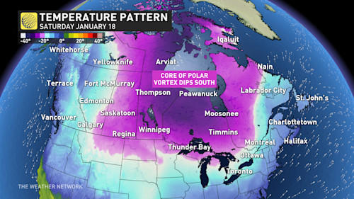 Arctic air onslaught coming to a Canadian city near you