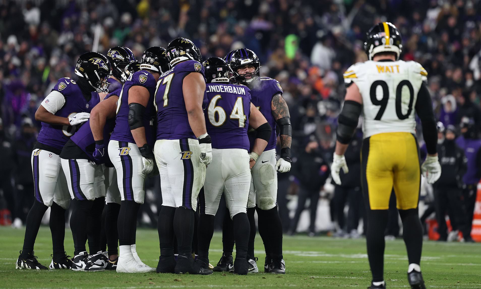 NFL fans are left speechless as Ravens-Steelers playoff game is delayed ...